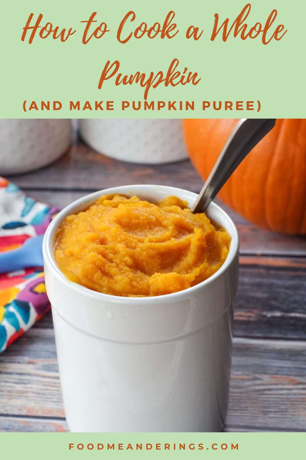 How to cook a whole pumpkin (and make pumpkin purée)
