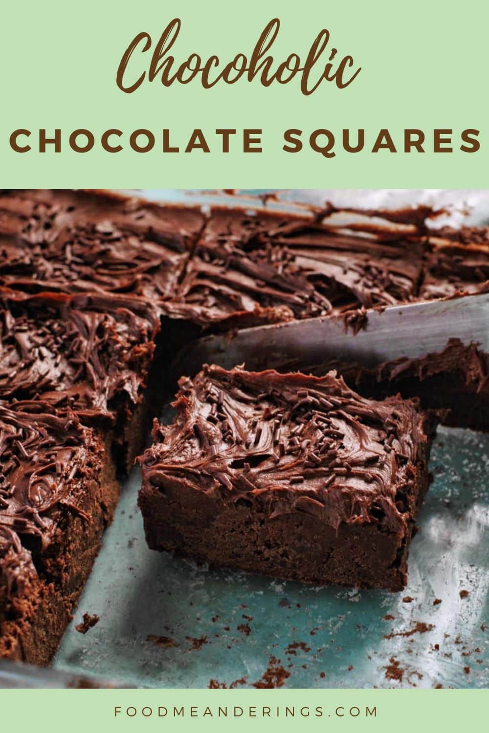 Chocoholic Chocolate Squares - Food Meanderings