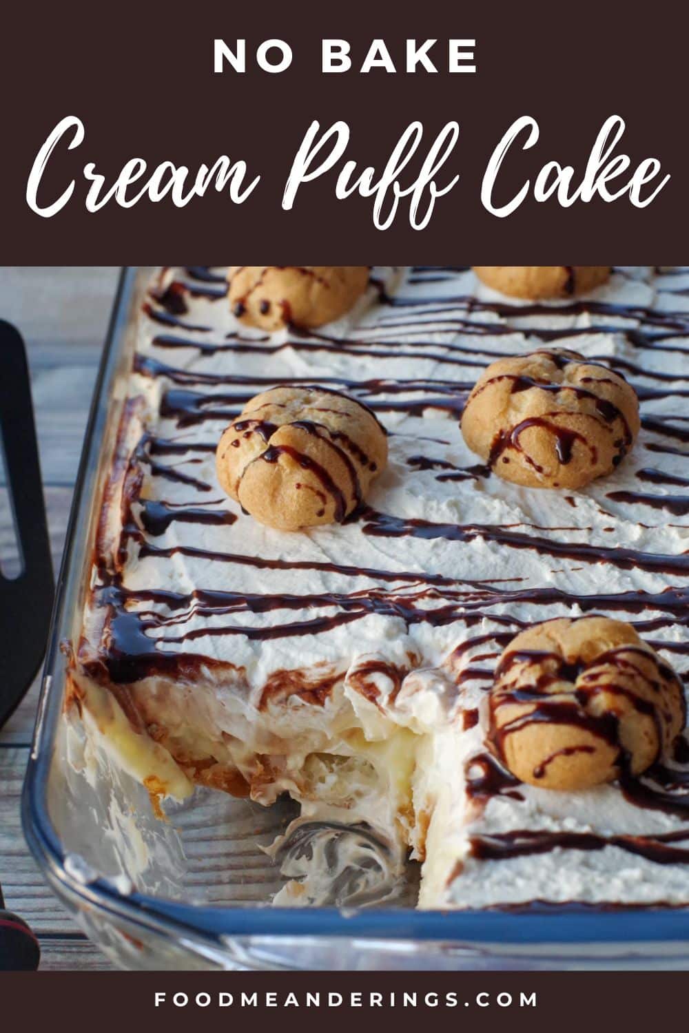 No Bake Cream Puff Dessert - Food Meanderings