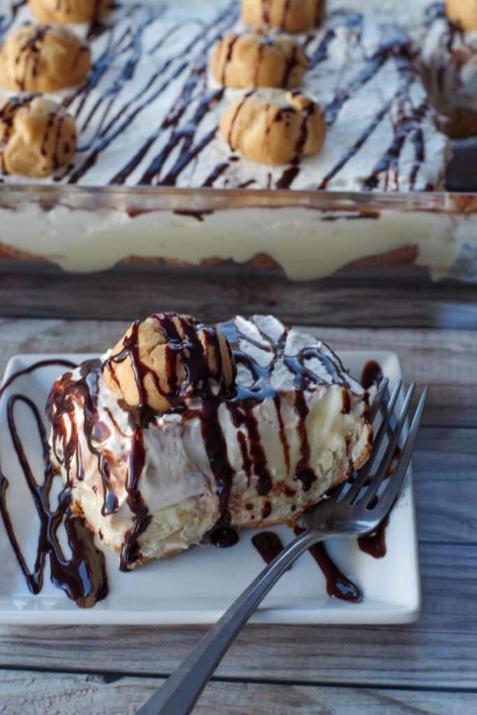 No Bake Cream Puff Dessert - Food Meanderings