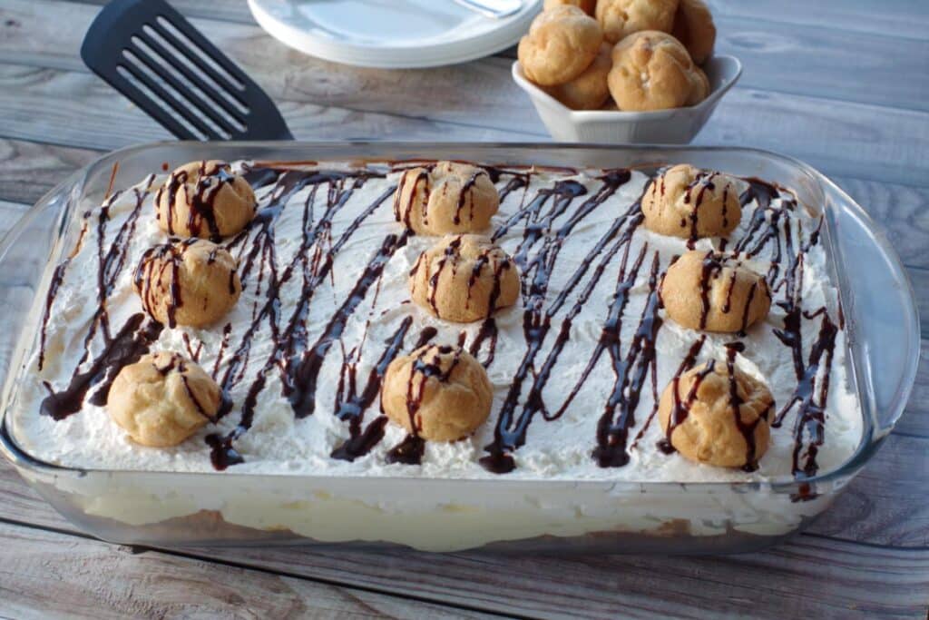 No Bake Cream Puff Dessert - Food Meanderings