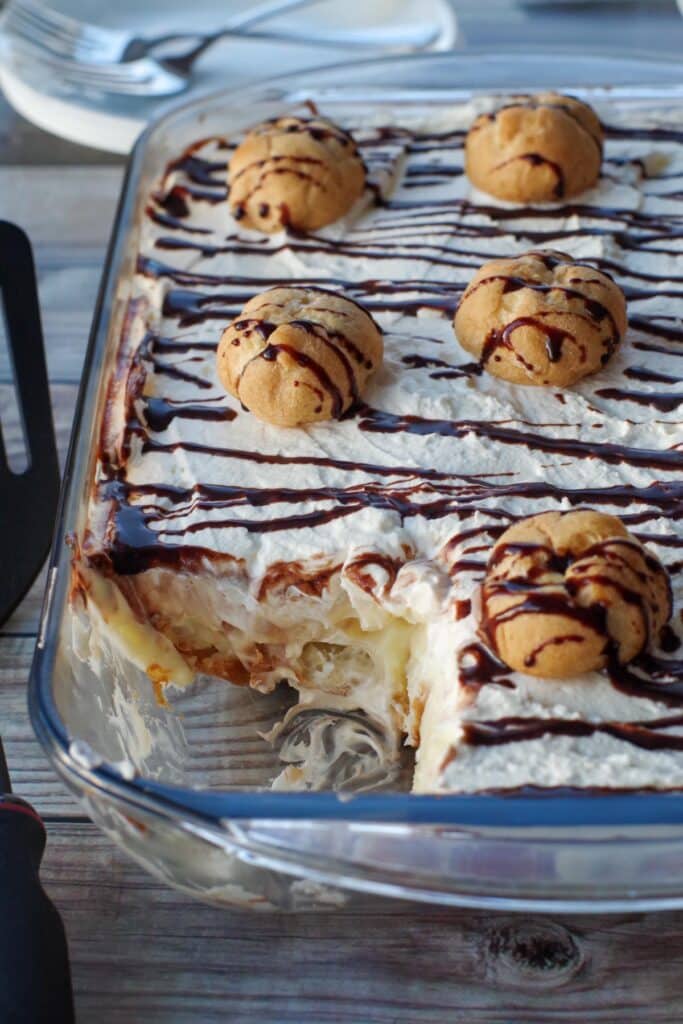 No Bake Cream Puff Dessert - Food Meanderings
