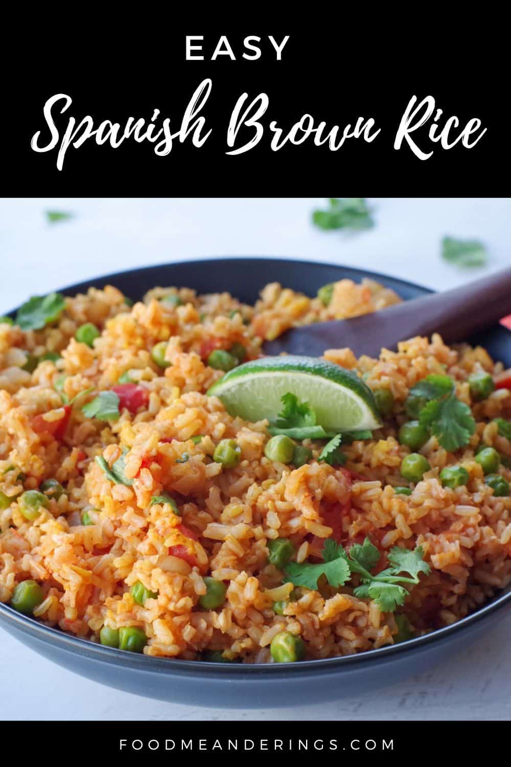Easy Spanish Rice (with brown rice) - Food Meanderings