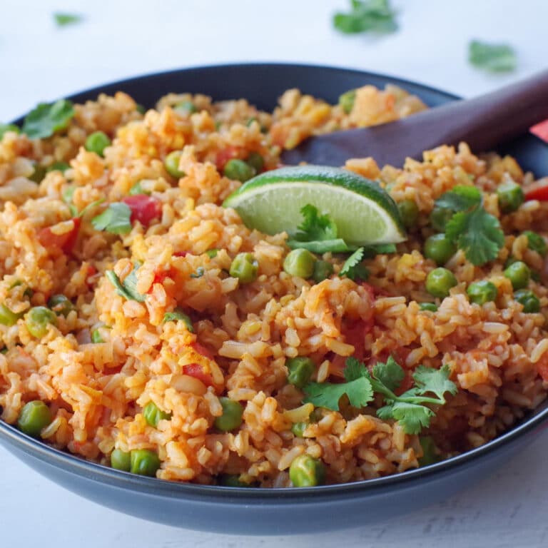 Easy Spanish Rice (with brown rice) - Food Meanderings