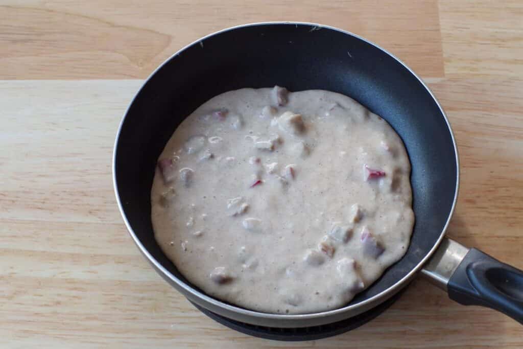 Easy Rhubarb Pancakes - Food Meanderings