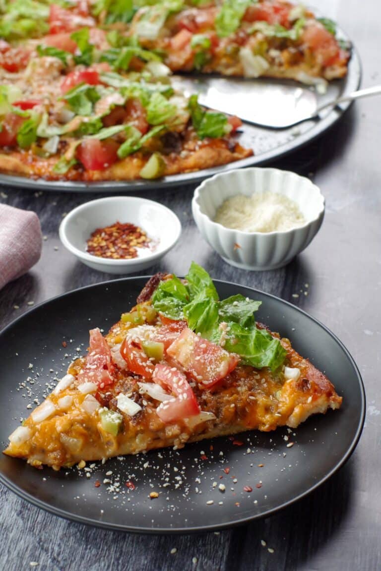 Healthy Big Mac Pizza - Food Meanderings