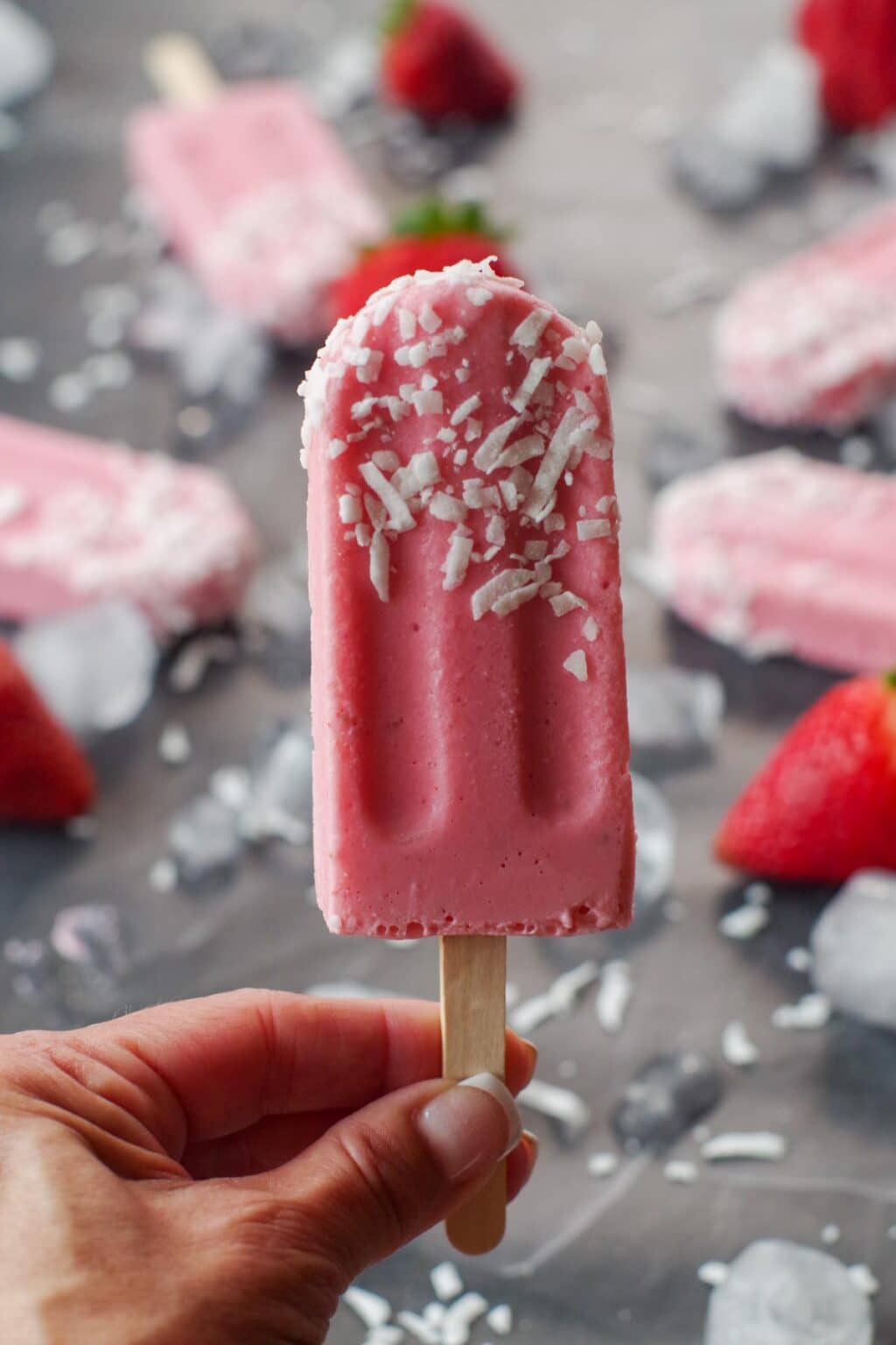 Strawberry Yogurt Popsicles - Food Meanderings