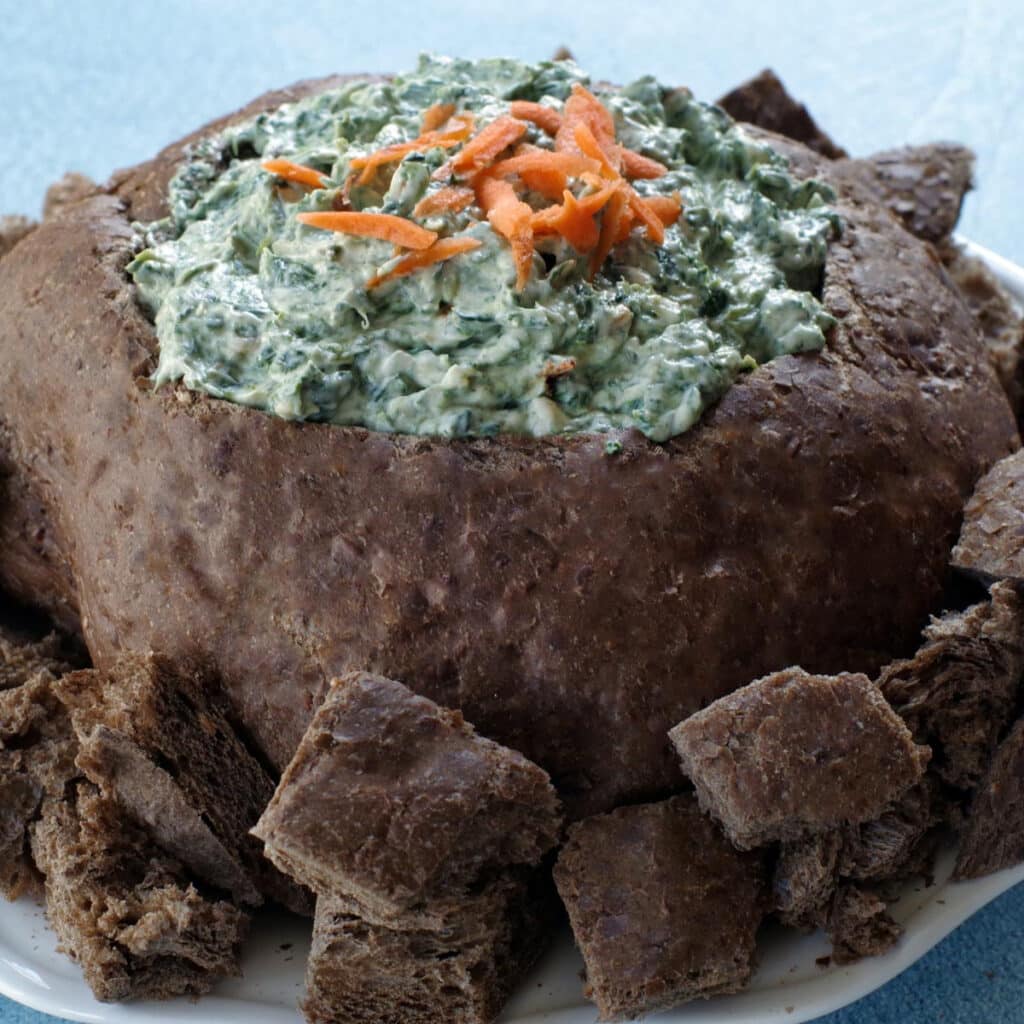 Pumpernickel Spinach Dip - Food Meanderings