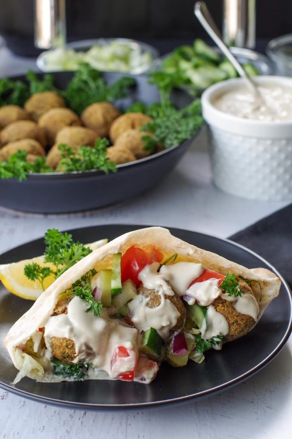 Air Fryer Falafel (from mix) - Food Meanderings