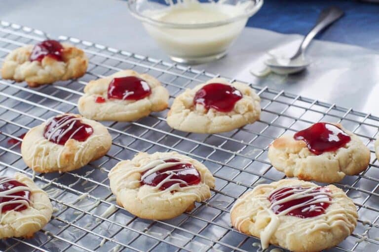 White Chocolate Raspberry Jam Cookies - Food Meanderings