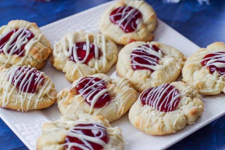 White Chocolate Raspberry Jam Cookies - Food Meanderings