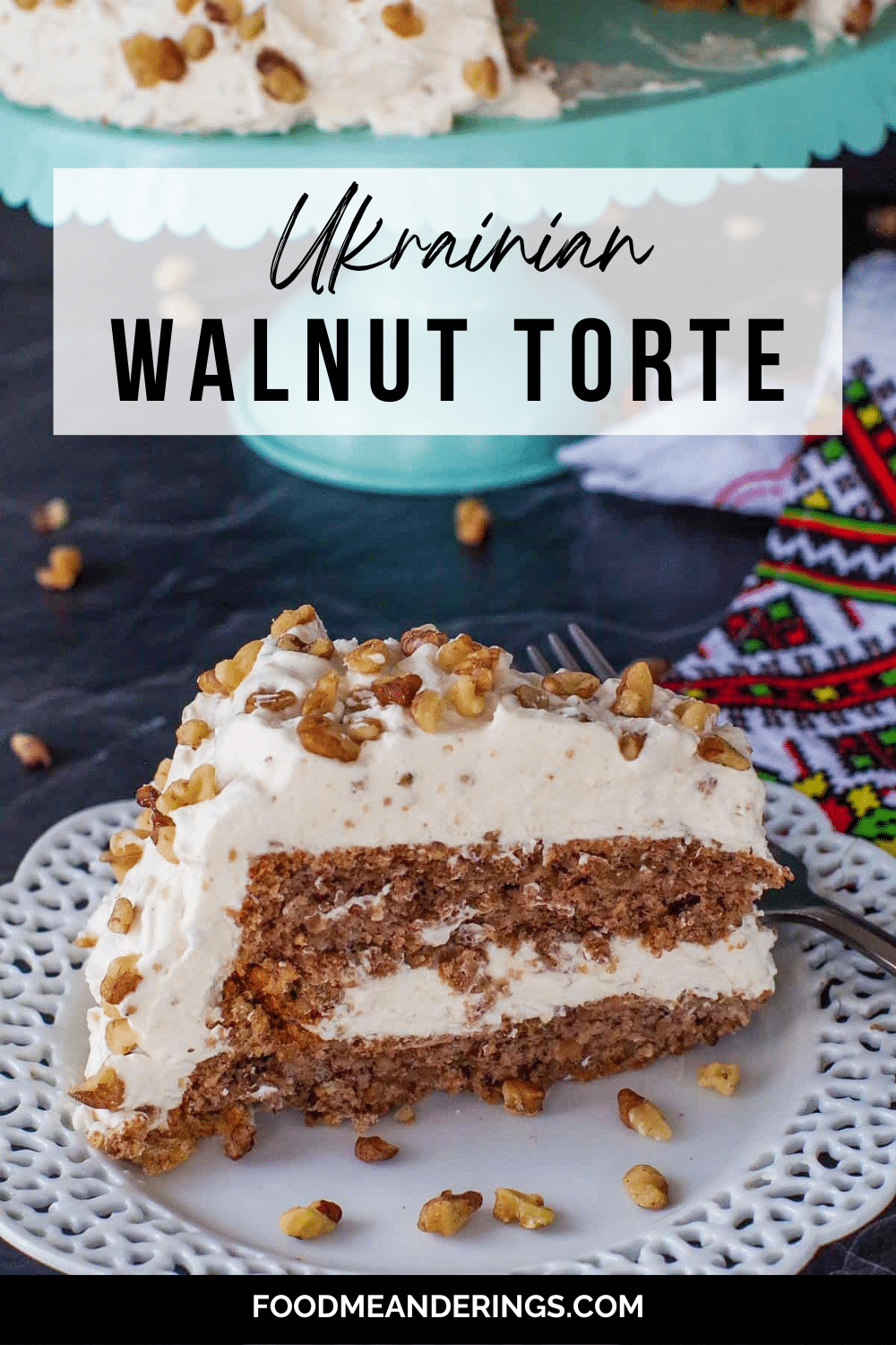 Ukrainian Walnut Torte (with photo instructions)- Food Meanderings