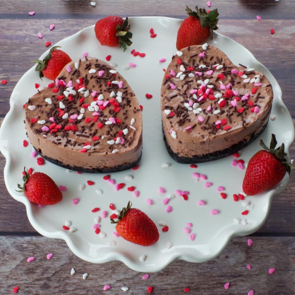 No Bake Valentine's Day Cheesecake Recipe - Food Meanderings