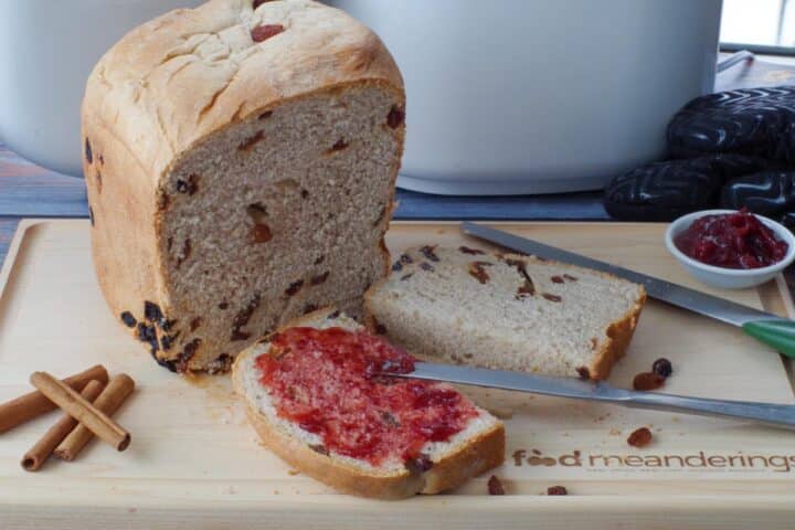 Bread Maker Cinnamon Raisin Bread - Food Meanderings