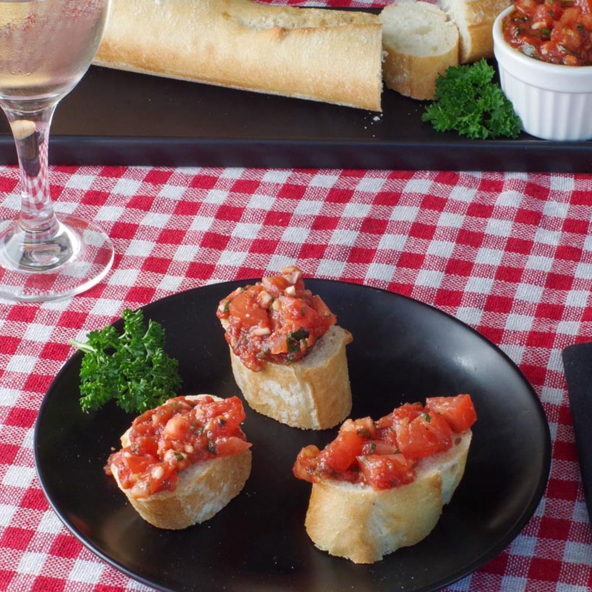 Luciano's Bruschetta (with Baguette) - Food Meanderings