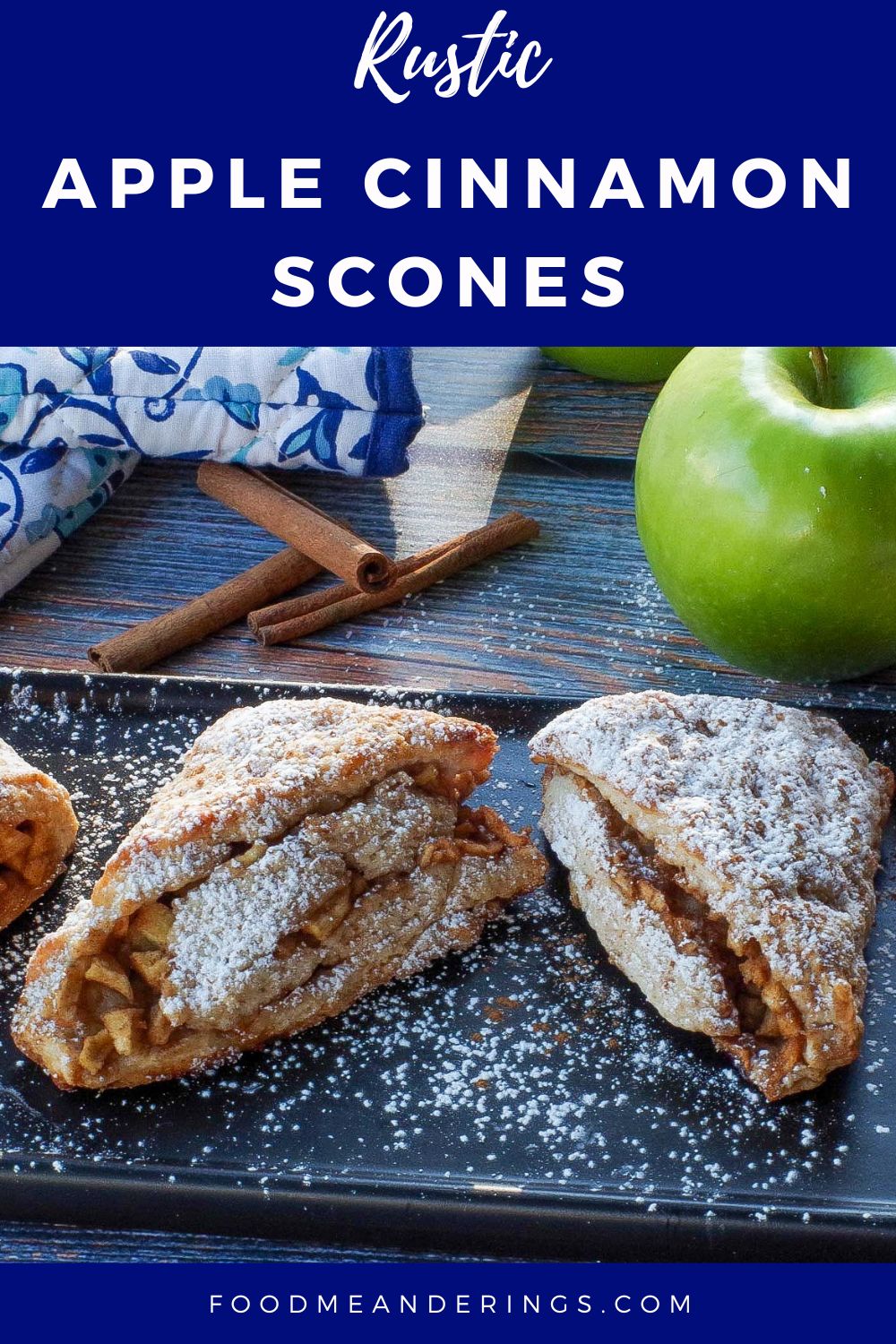 Rustic Apple Scones Recipe - Food Meanderings
