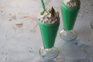 Grasshopper Mocktail (green drink) - Food Meanderings