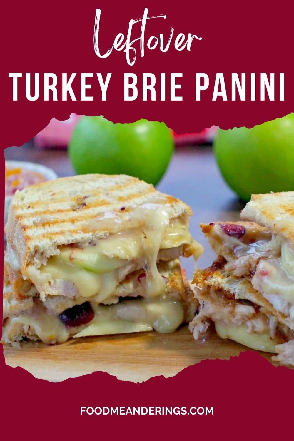 Leftover Turkey Brie Panini - Food Meanderings