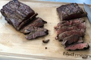 Grilled Steak Salad with Feta and Clamato dressing - Food Meanderings