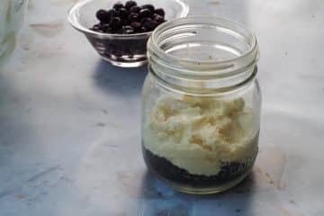 No Bake Saskatoon Berry Cheesecake - Food Meanderings