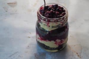 No Bake Saskatoon Berry Cheesecake - Food Meanderings