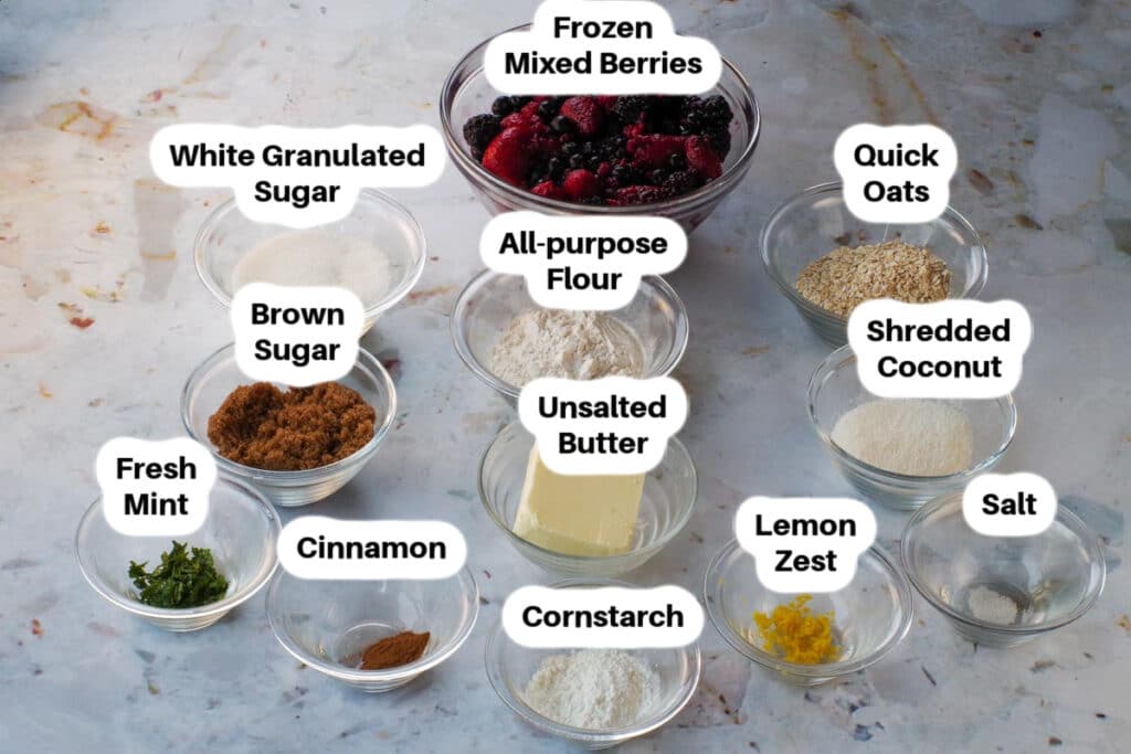 Zesty Triple Berry Crisp ( with frozen mixed berries) - Food Meanderings