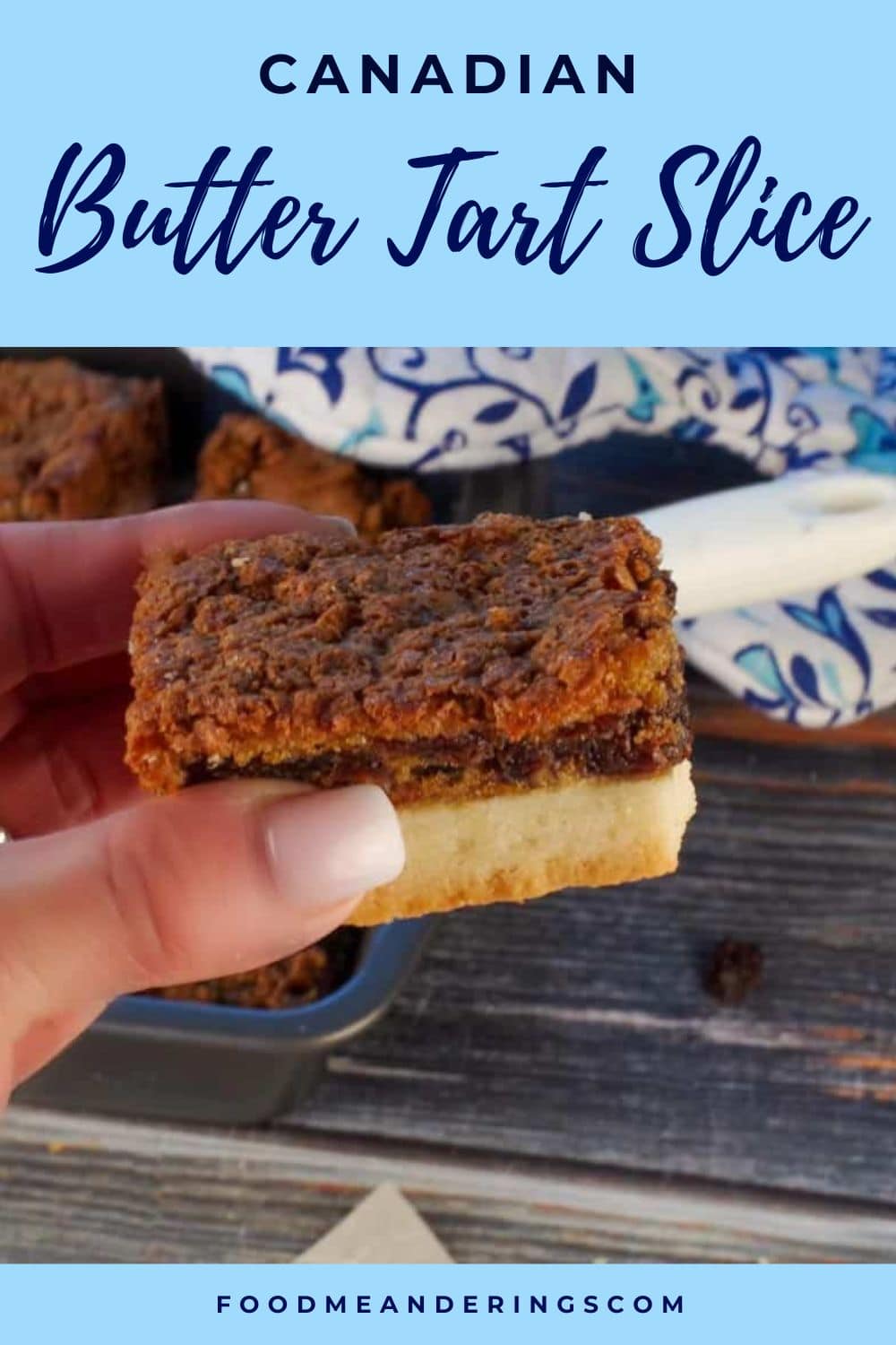 Butter Tart Slice - Food Meanderings